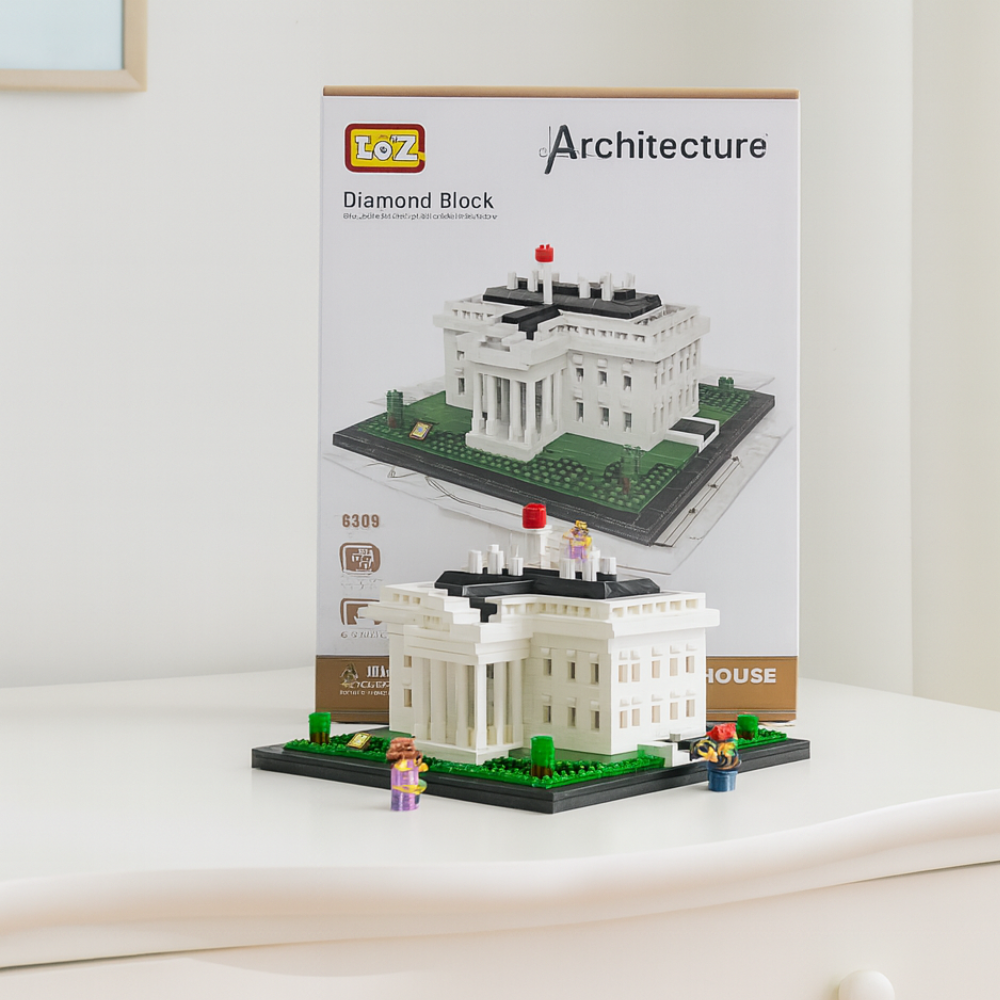 White House Diamond Block Architecture Building Set – 1,170 Pieces for ...